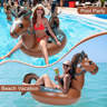 VIKICHER Pool Floats, Funny Pool Floaties Inflatables Rafts For Outdoor Water Lounge, Brown ...